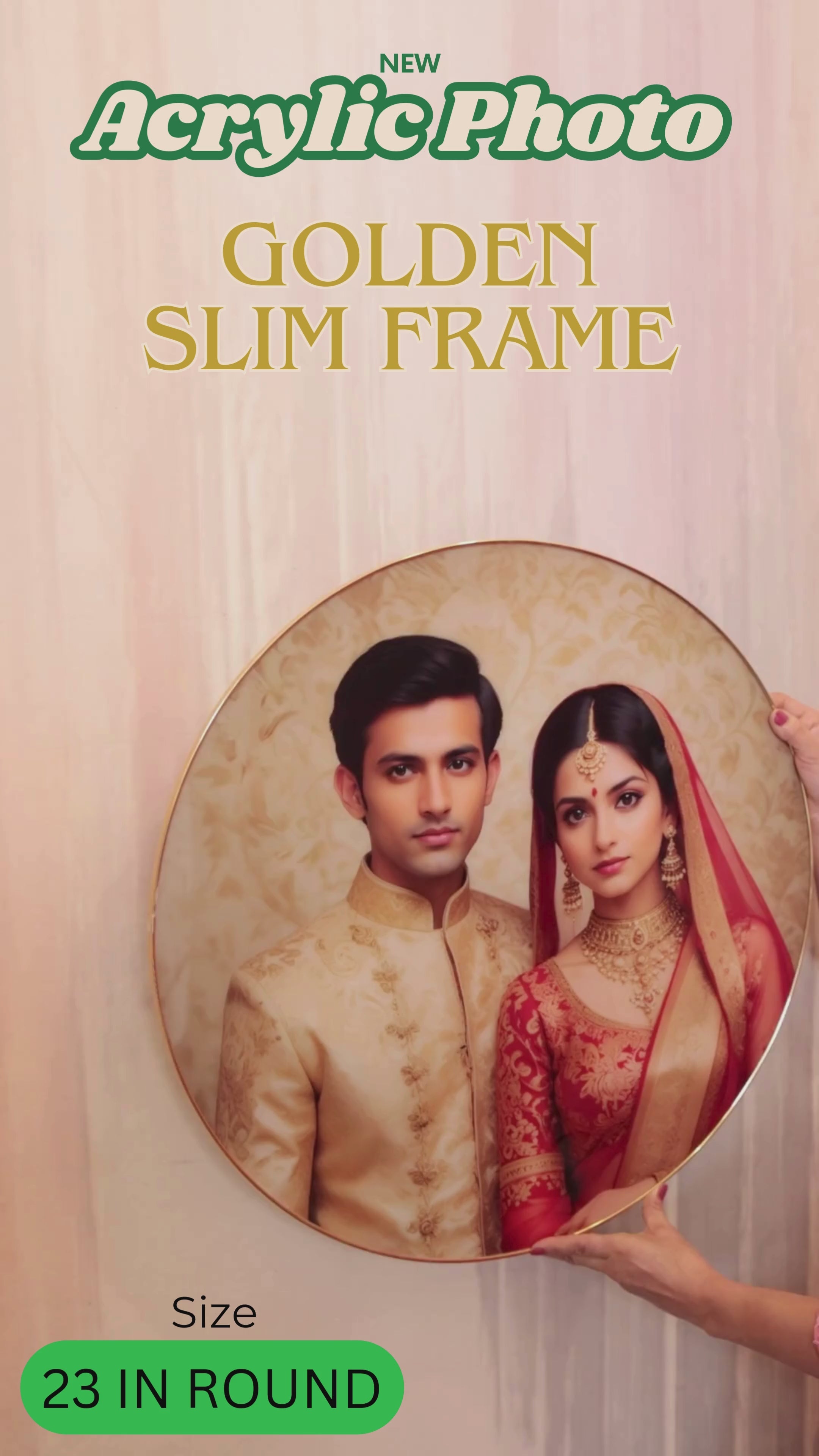 OSMLY Acrylic UV Gold Border Frame - Buy Online Acrylic Frame