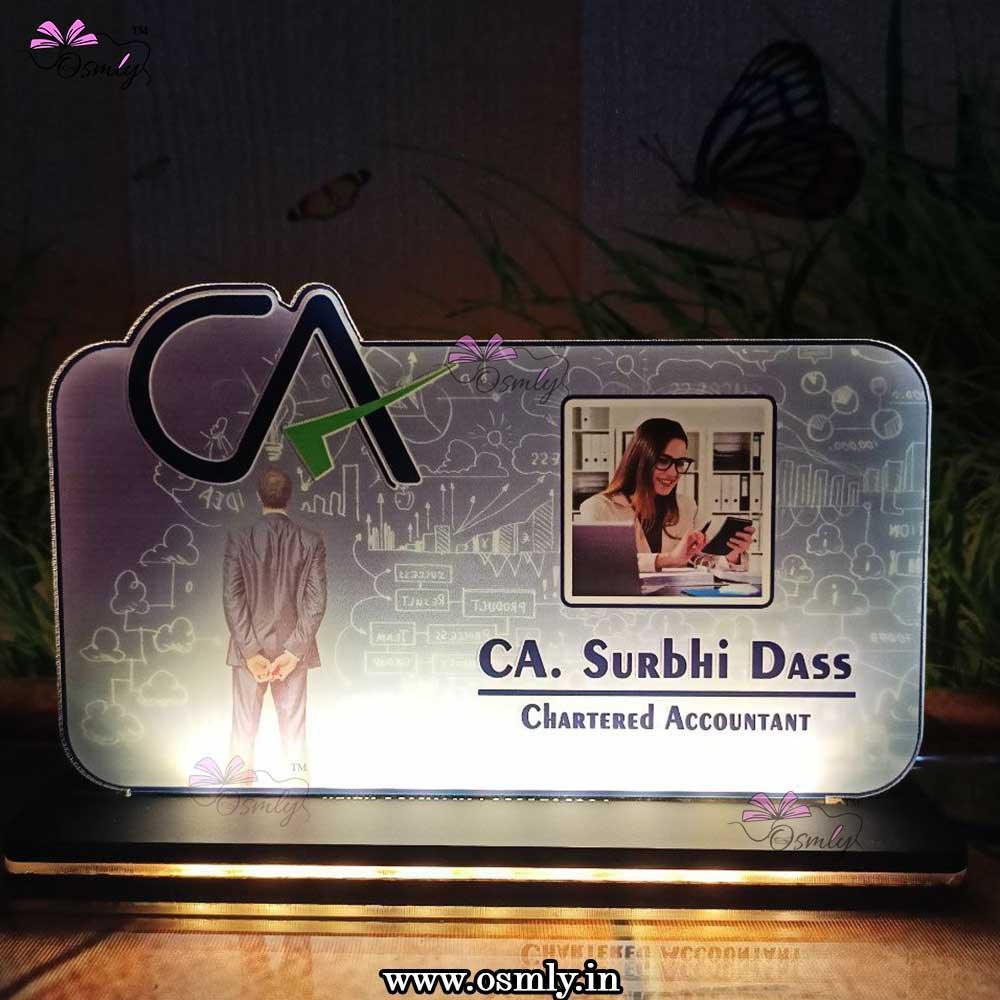 Personalized UV Printed Name Plate for CA Buy Online at OSMLY