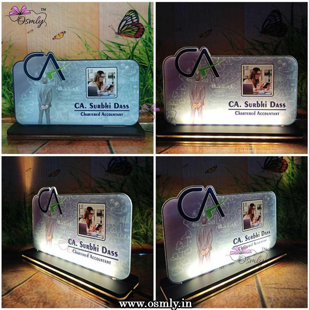 Personalized UV Printed Name Plate for CA Buy Online at OSMLY